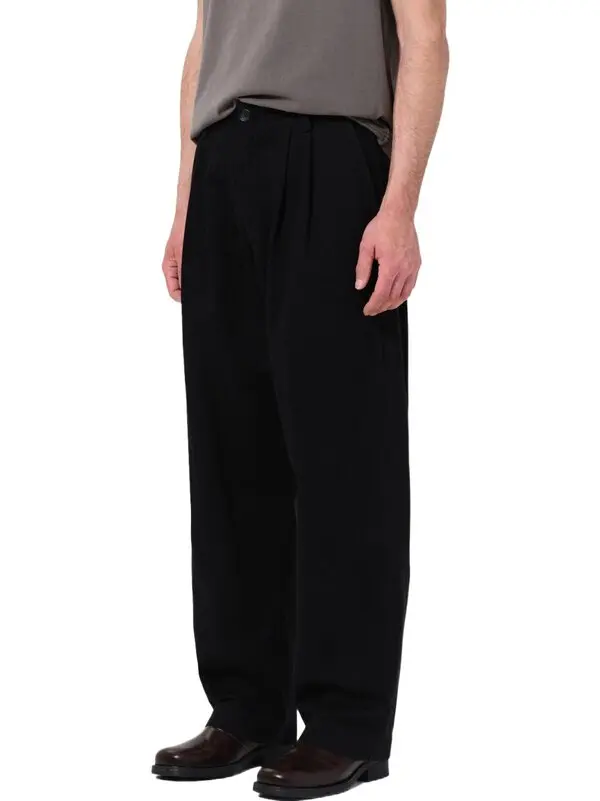 AGOLDE Pleated Belt Loop Trousers - Black