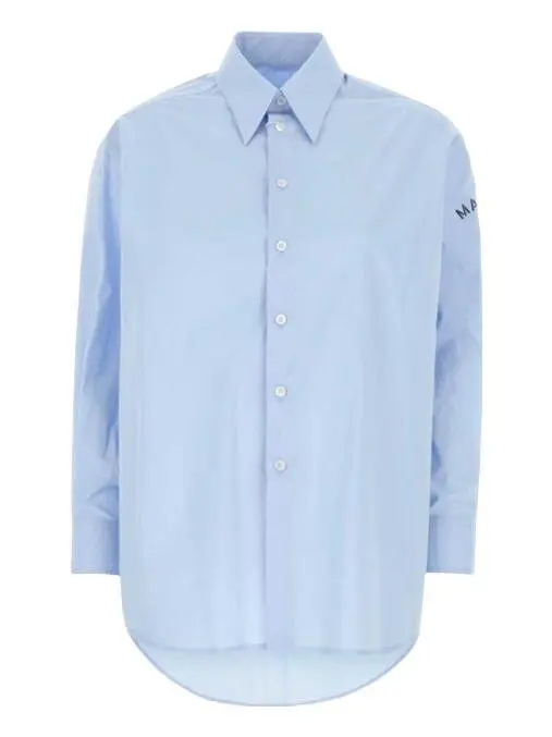 MAISON MARGIELA Long Sleeve Shirt - Light Blue