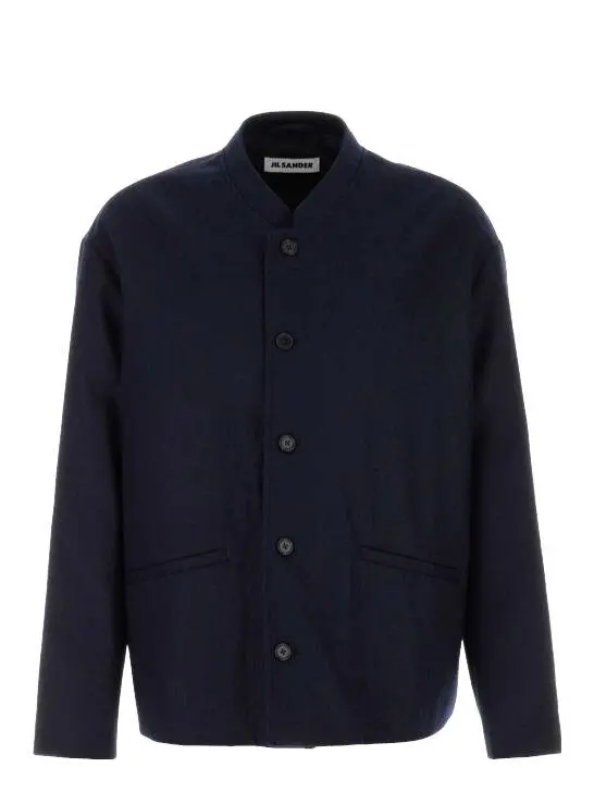 JIL SANDER Blouson 151 Buttoned Jacket - Navy