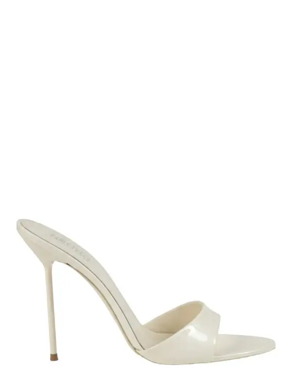 Paris Texas Lidia Round-toe Stiletto Sandals - Neutrals
