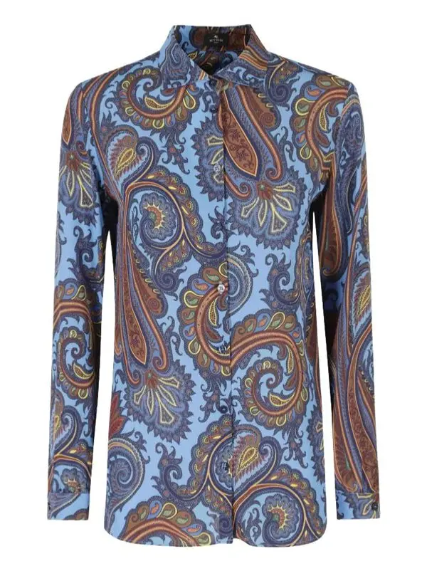 Etro Long-sleeved Shirt - Blue