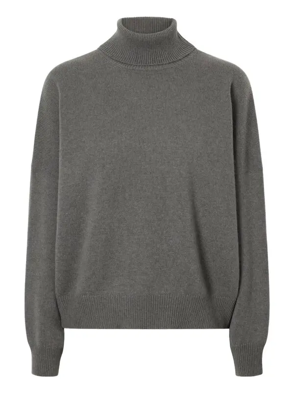 Brunello Cucinelli High-neck Long-sleeved Knitwear - Grey