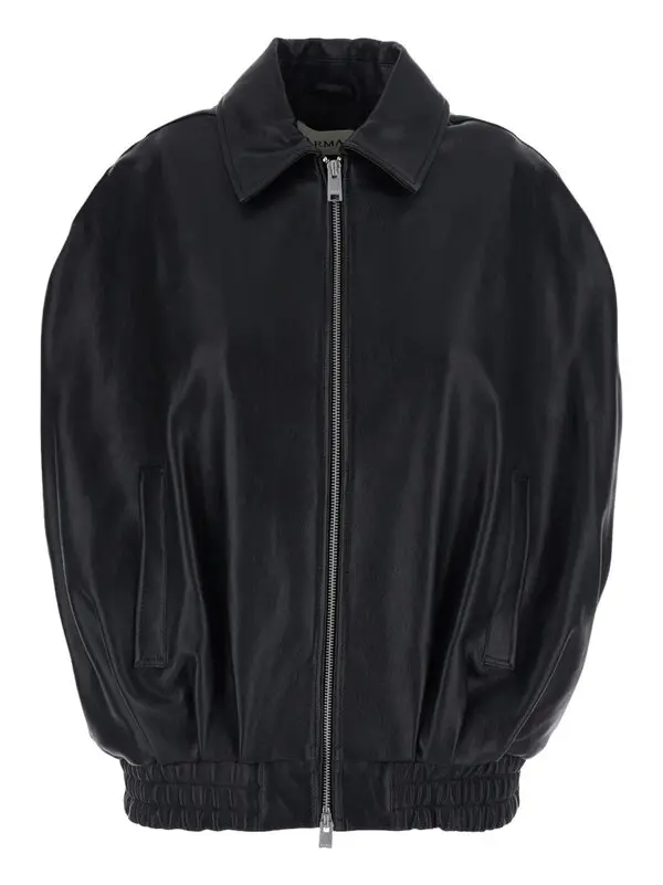 ARMA Bina Zip Front Cape - Black