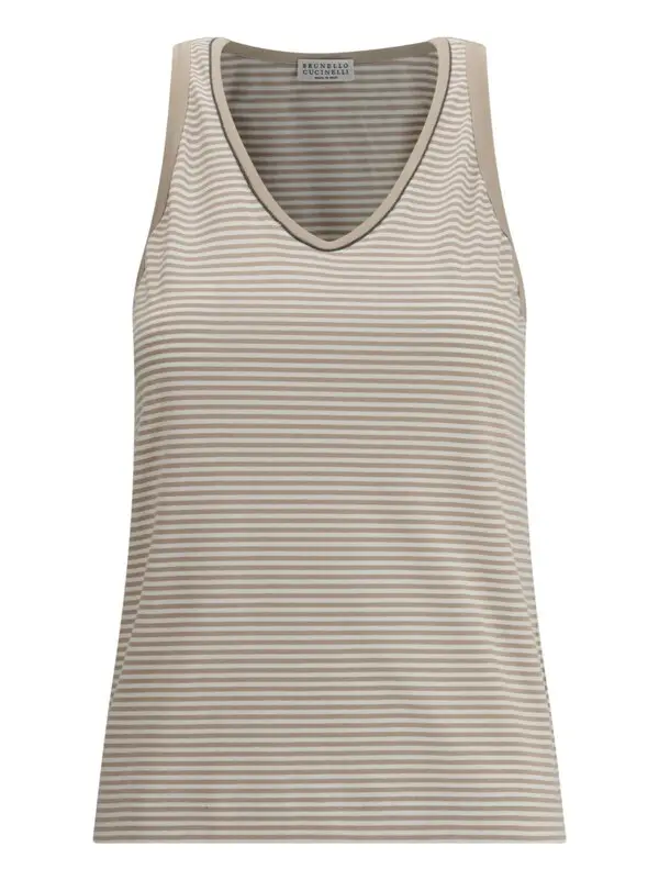 Brunello Cucinelli Striped Tank Top - Multi-color