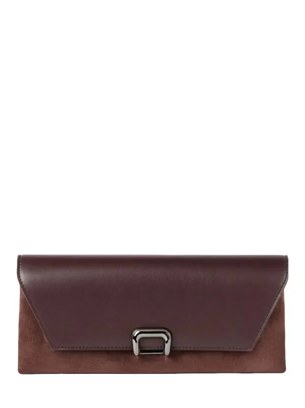 Brunello Cucinelli Sartorial Foldover Top Pouch - Red