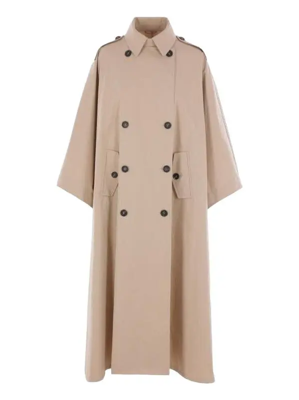 Brunello Cucinelli Double Breasted Coat - Beige