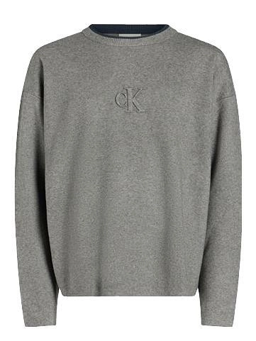 Calvin Klein Viscose Blend Crewneck Sweater - Grey