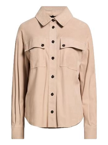 MOORER Suede Shirt - Sand