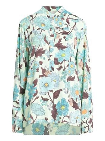 Stella McCartney Light Viscose Blend Long Sleeve Top - Light Green