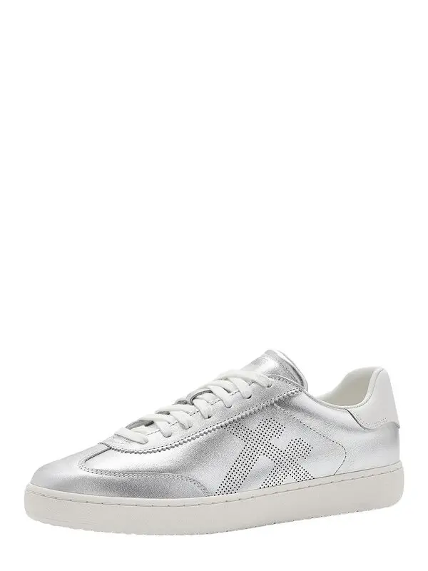 Fitflop The Dash Ff Metallic T-toe Trainers - Silver