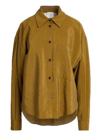 ALYSI Silk And Polyamide Shirt - Khaki