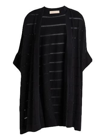 PUROTATTO Silk & Cashmere Sequined Cardigan - Black