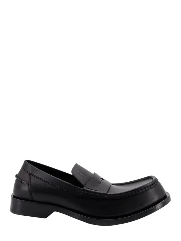 Loewe Bobine Loafer With Engraved Anagram Logo - Black