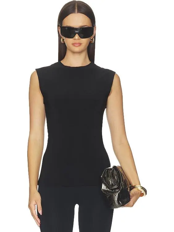 Norma Kamali X Lifestyle Sleeveless Top - Black