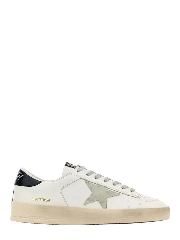 GOLDEN GOOSE Leather Stardan Sneakers - White