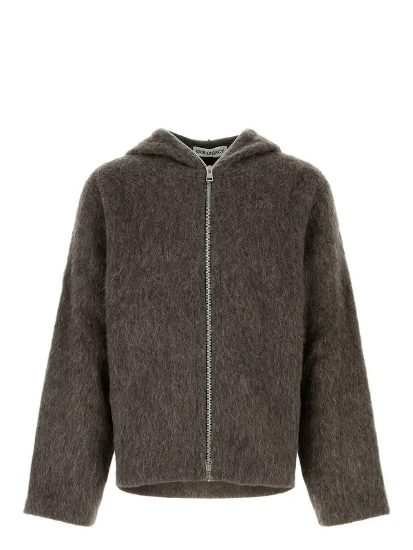 Our Legacy Mud Wool Blend Oversize Cardigan - Brown