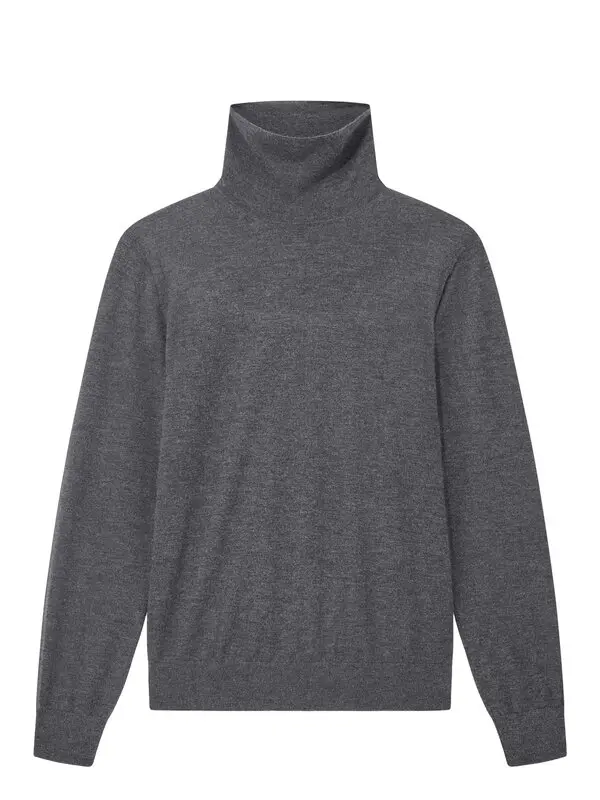 Giorgio Armani Cashmere Turtleneck Sweater - Grey