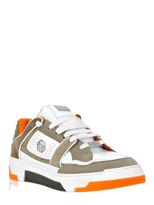 Philipp Plein Hexagon Luxe Lo-top Sneakers - Beige/orange