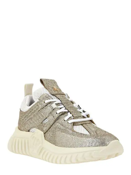 Philipp Plein Glitter Runner Sneakers - Lightgold