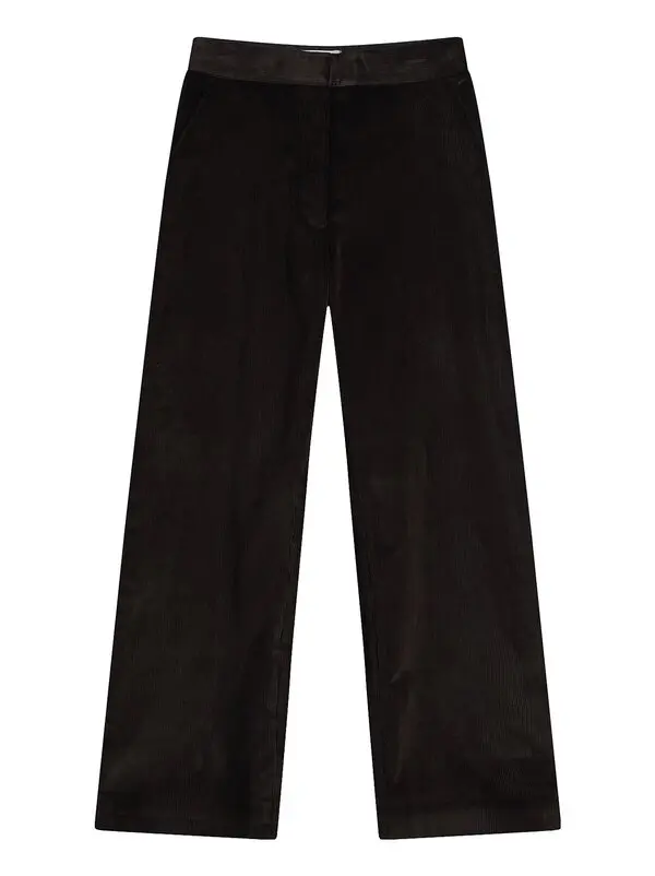 Studio Nicholson Grange Relaxed Curved Leg Pant - Espresso