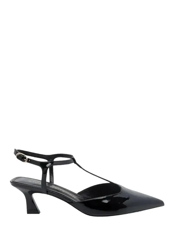 STUART WEITZMAN Vinnie T-strap Pumps - Black