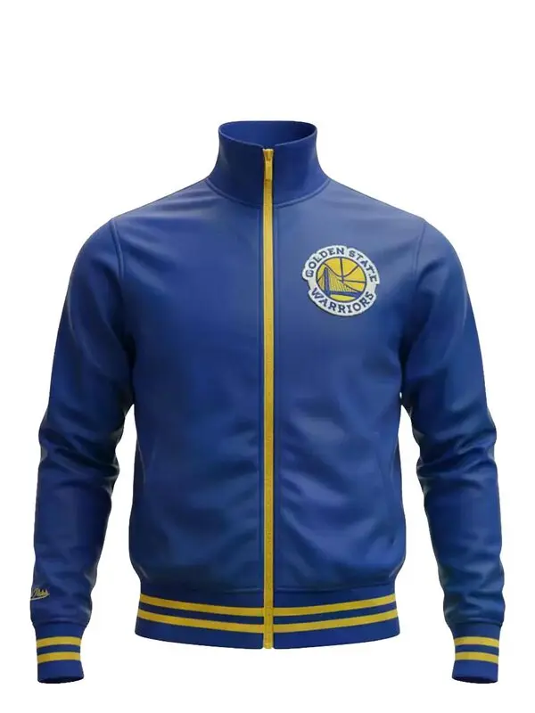 Mitchell & Ness Nba Golden State Warriors Track Jacket - Blue