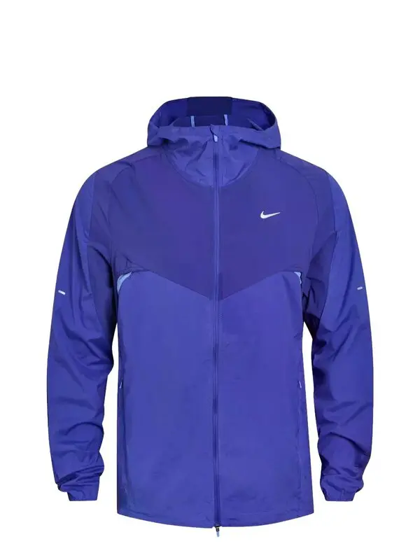 Nike Logo-print Hooded Jacket - Blue