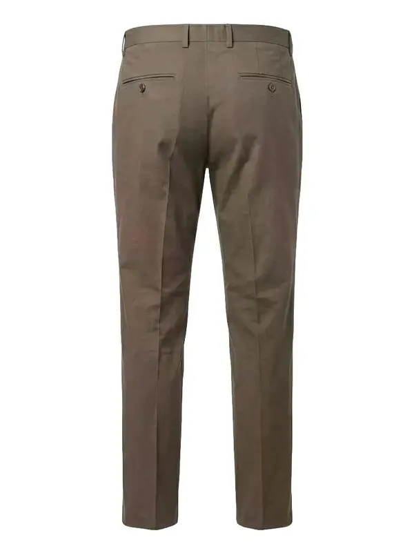 TOMBOLINI Straight-leg Trousers With Pressed Crease - Brown
