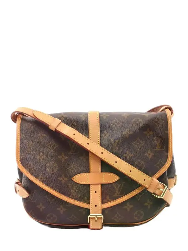 LOUIS VUITTON Monogram Saumur 30 Crossbody Bag - Brown