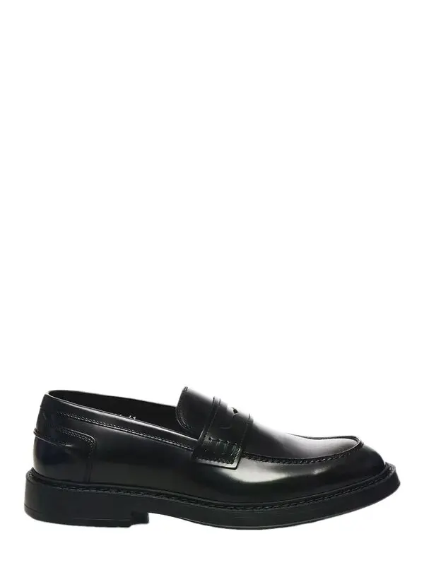 DOUCAL'S Leather Loafers - Black