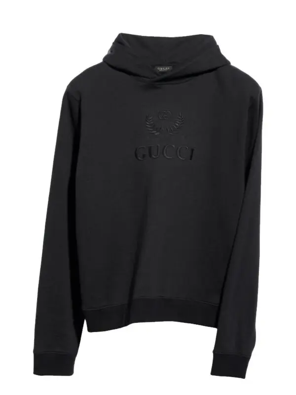 Gucci Embroidered Cashmere Jersey Sweatshirt - Black