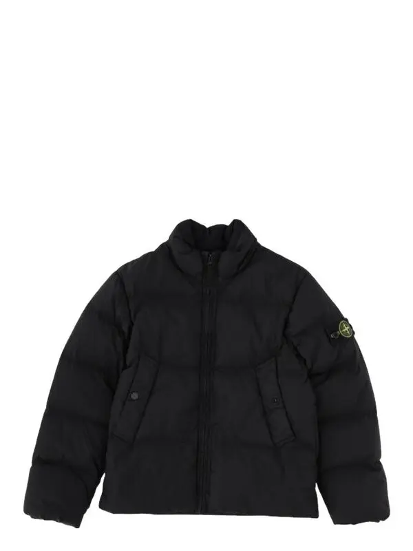 Stone Island Quilted Long-sleeve Jacket - Black