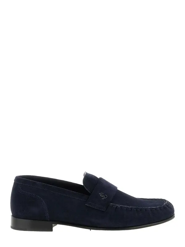 JIMMY CHOO Ellis Suede Flat - Blue