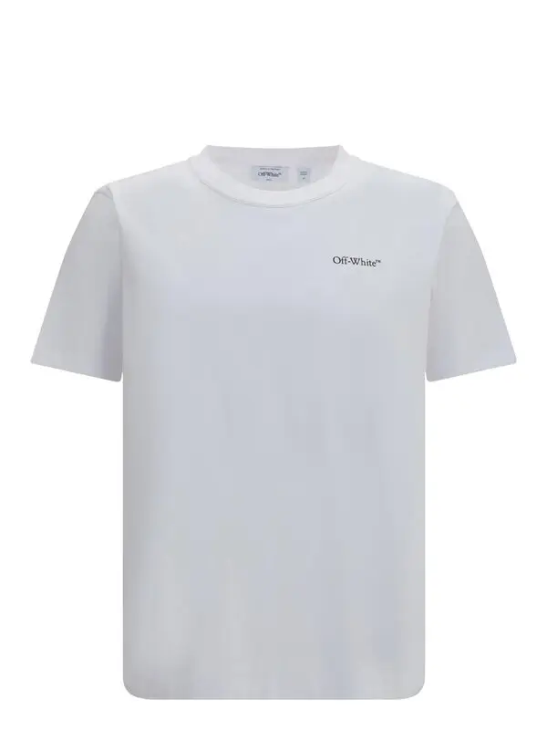 Off-White Small Bookish Logo Printed Crewneck T-shirt - No