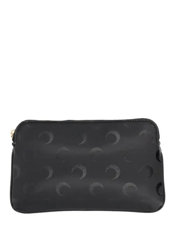 MARINE SERRE Moon Print Rectangular Pouch - Black