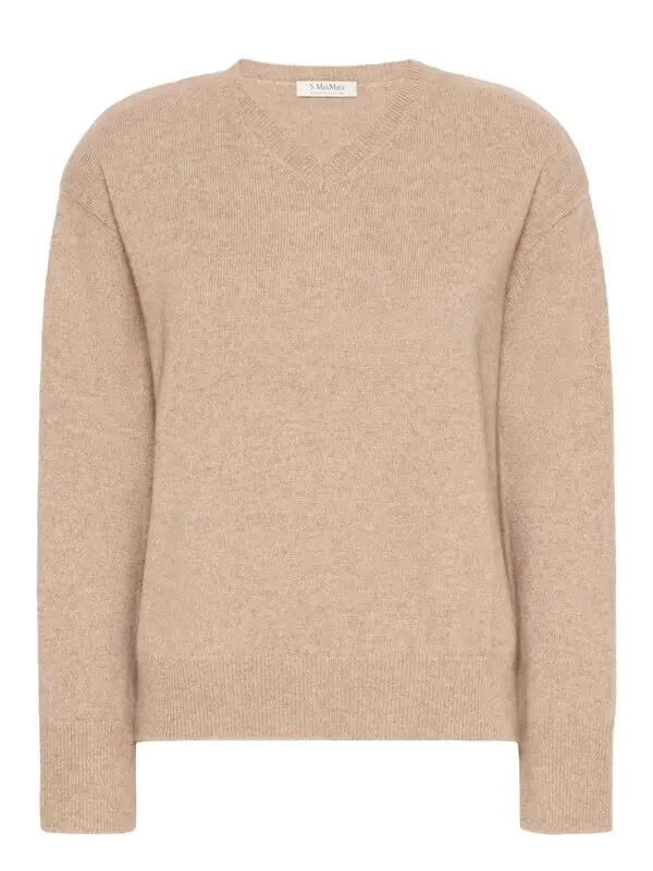 Max Mara Cashmere V-neck Sweater - Brown