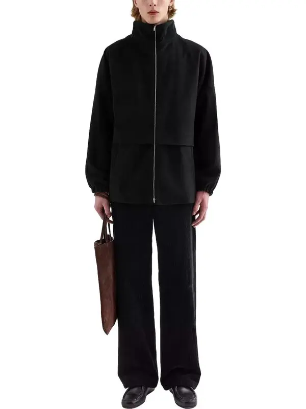 JIL SANDER Hooded Wool Jacket - Black