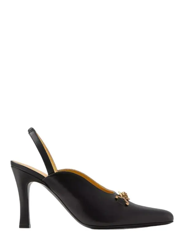 Versace Marisa Leather Slingbacks 90mm - Black