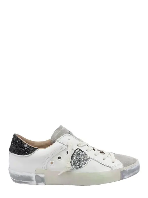 Philippe Model Prsx Glitter Detail Sneakers - White