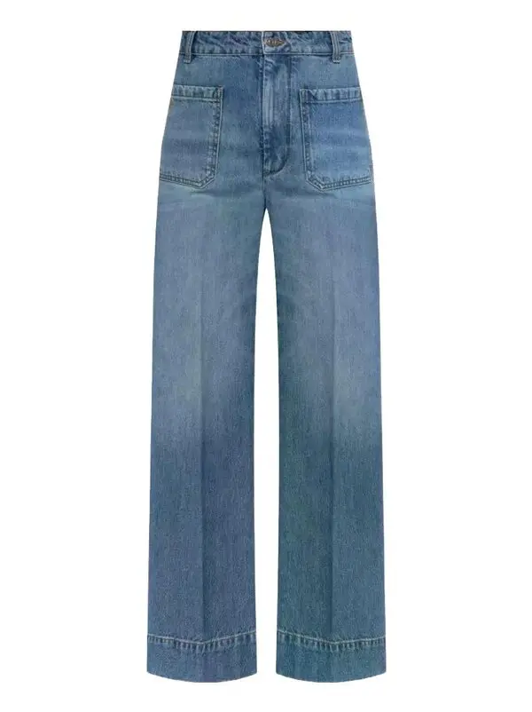 Victoria Beckham Alina Wide-leg Jeans - Blue