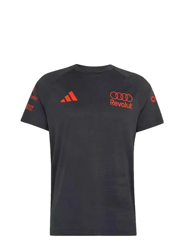 Adidas Audi X Revolut F1 Team Mechanics Logo-print T-shirt - Black