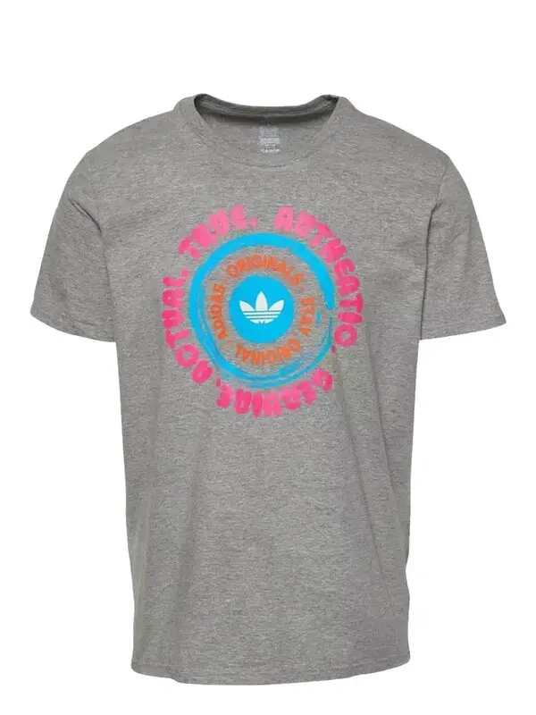 Adidas Originals Logo-print T-shirt - Grey