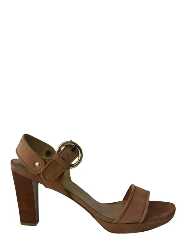 STUART WEITZMAN Strappy Block Heel Sandals - Neutrals