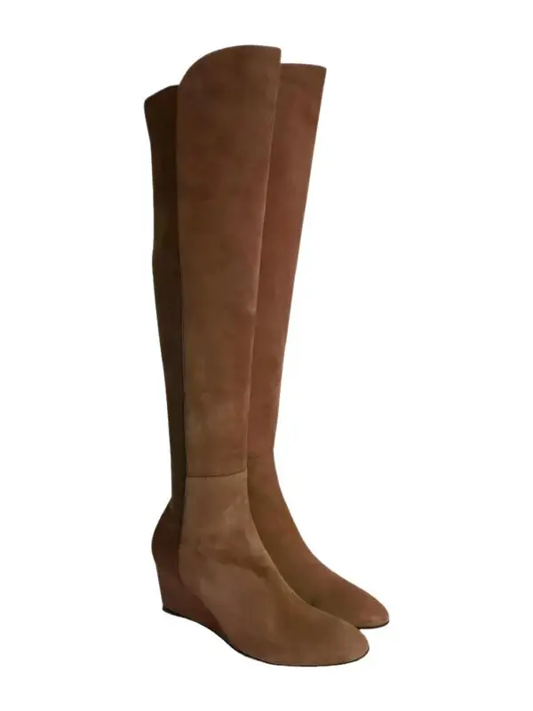 STUART WEITZMAN Blaire Wedge Knee-high Boots - Neutrals