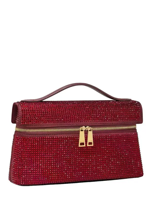 Jw Pei Thea Crystal-embellished Top-handle Tote Bag - Red