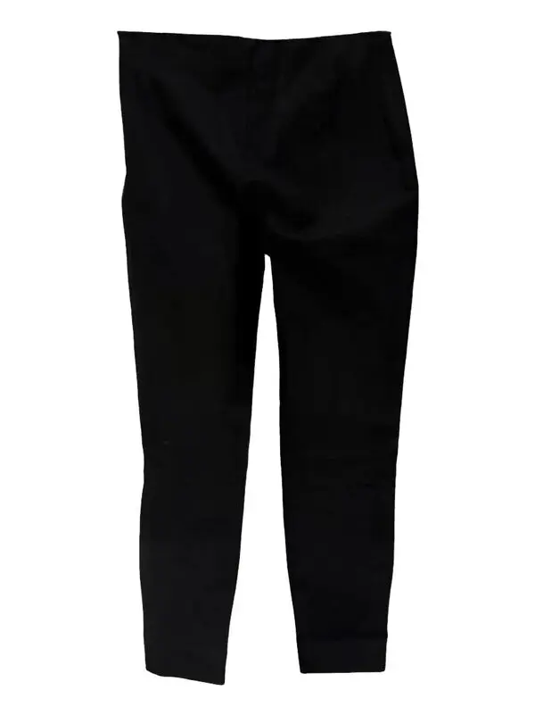 JOSEPH Gabardine Cropped Slim-fit Trousers - Black
