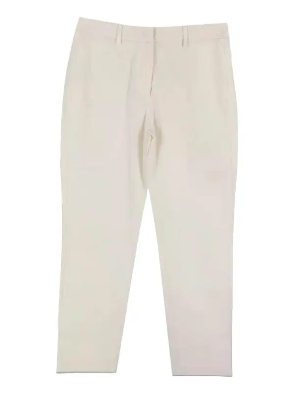 Max Mara Cotton Straight-leg Trousers - Neutrals