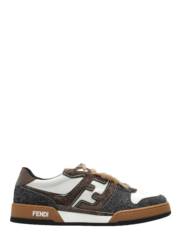 Fendi Match Sneakers - White/brown