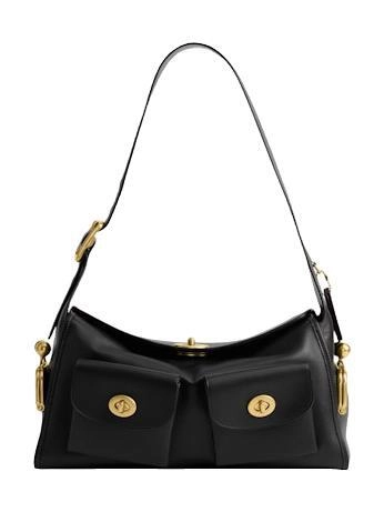 COACH Turnlock Haversack Bag - Black