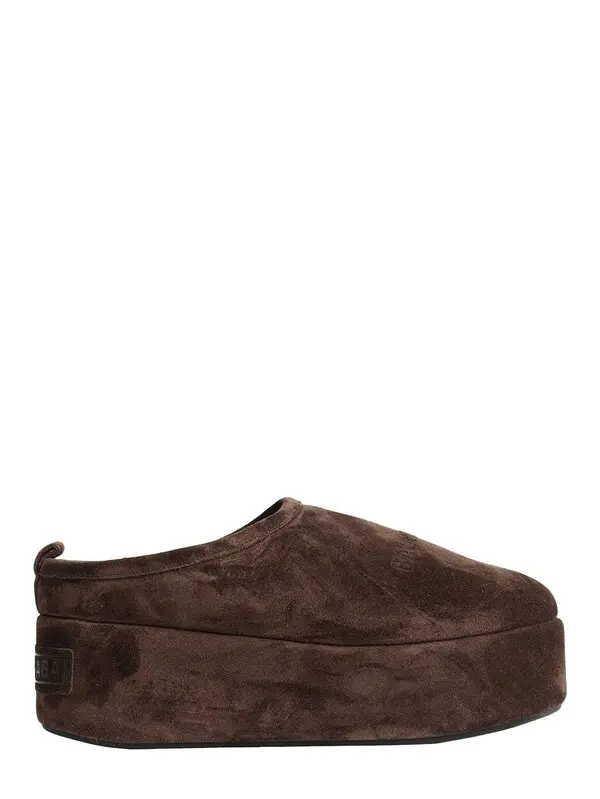 Balenciaga Alaska Soft Platform Mules - Brown
